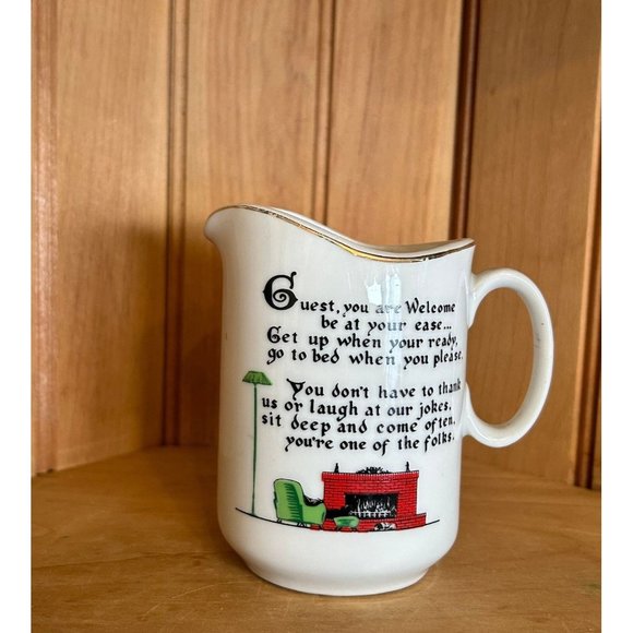 Source Unknown | Dining | Vintage Guest Bedside Table Water Pitcher ...